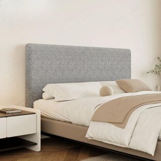 Generic Japanisches Schneeleinen Bettkopfteil Bezug Fleckenabweisender Queen Cal King und Full Size Bettw&auml;schebezug Kopfteil Bezug Minimalistischer Schutz f&uuml;r