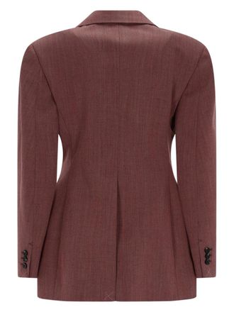 Bottega Veneta Wool and Linen Blend Blazer - Pink
