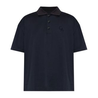 Giorgio Armani Polohemd mit Stickerei - - Tops - Herren - Blau - M