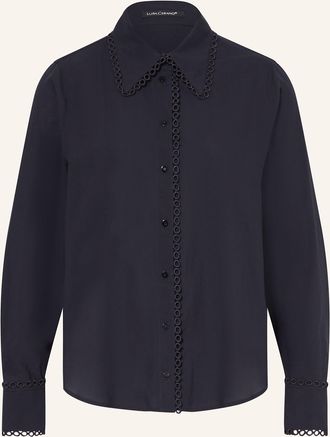 Luisa Cerano Luisa Cerano Hemdbluse Mit Lochspitze blau