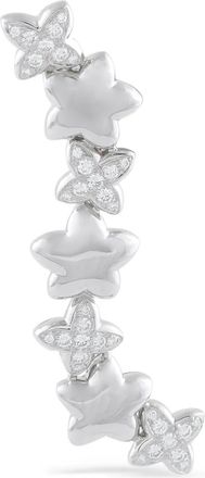 Van Cleef & Arpels broche en or blanc 18ct pavée de diamants - Argent