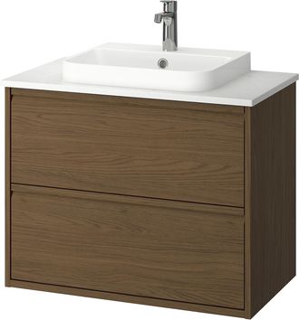 IKEA ÄNGSJÖN / BACKSJÖN Waschbschr+Schubladen/Waschb/Mibatt