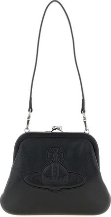 Vivienne Westwood Femme, Sacs, Noir, Taille: ONE Size Hammered Leather Clutch