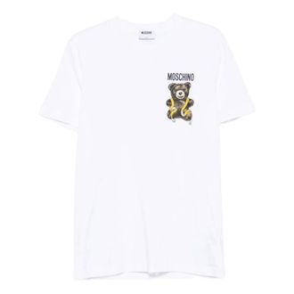 Moschino Rundhals-T-Shirt - - Tops - Herren - Wei&szlig; - XL