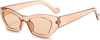 Generic Polygonal Trend Lunettes de soleil pour homme et femme, b, 35 EU