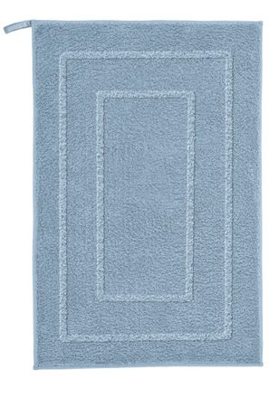 Kleine Wolke Badteppich NICO in Stahlblau mit 50x80 cm