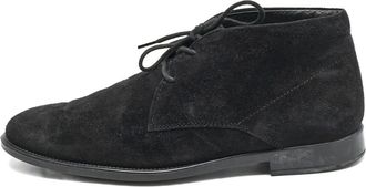 Tod's bottines à lacets en daim - Noir