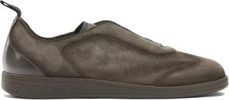 Santoni Low-Top Sneaker - Sneaker With Elastic Laces - Gr. 6 - in Grau - f&uuml;r Damen