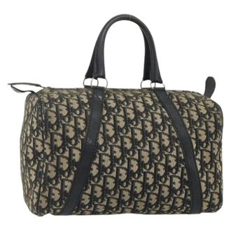 Dior Pre-owned Toile sacs-main - Femme - Pre-owned - Bleu - Taille: ONE Size