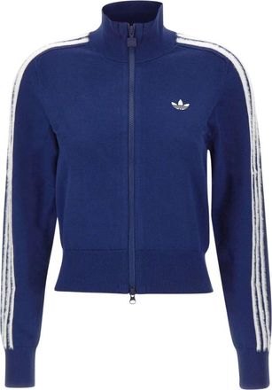 adidas Veste de surv&ecirc;tement Knitted Firebird - Femme - Sport - Bleu - Taille: 40 FR
