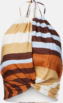 Cala de la Cruz Top court Lodi ray&eacute; en lin