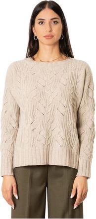 D.exterior Maglia multitrecce - Femme - Pulls - Brun - Taille: 44 FR