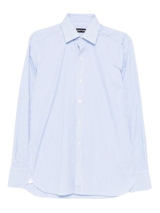 Tom Ford chemise &agrave; rayures - Bleu