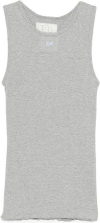 ERL Erl, Homme, Tops, Gris, Taille: M D&eacute;bardeur c&ocirc;tel&eacute; &agrave; logo