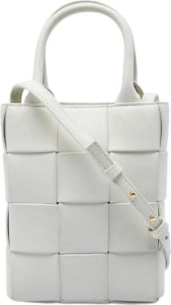 Bottega Veneta Sac Mini Cassette Pre-owned - Femme - Pre-owned - Blanc - Taille: ONE Size