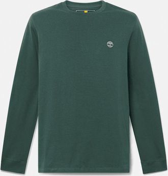 Timberland Dunstan River Langarm-T-Shirt f&uuml;r Herren in Dunkelgr&uuml;n, Herren, Gr&uuml;n, Gr&ouml;&szlig;e