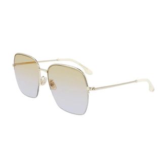 Victoria Beckham Femme, Accessoires, Jaune, Taille: ONE Size Lunettes de soleil &agrave; monture m&eacute;tallique