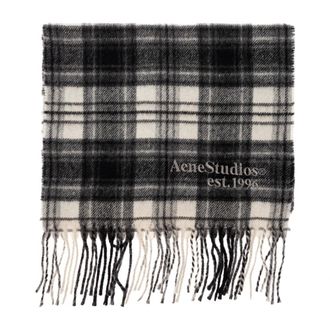 Acne Studios &Eacute;charpe en cachemire &agrave; carreaux - unisex - Accessoires - Gris - Taille: ONE Size