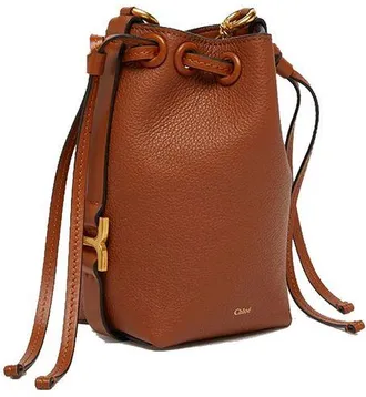 Chlo&eacute; Calfskin Bucket Bag - Brown