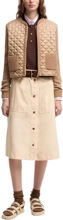 Moncler Quilted Down Vest - Beige