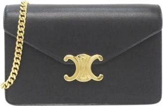Celine Pre-owned Cuir petite-maroquinerie - Femme - Pre-owned - Noir - Taille: ONE Size
