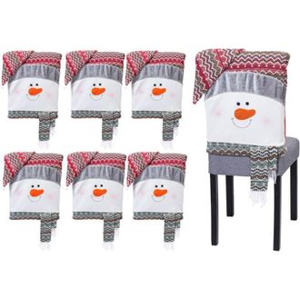 Rea Weihnachtliche Stuhlhusse YX22021 6 Stk. grey