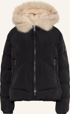 BLONDE No.8 Blonde No.8 Steppjacke Snow Mit Kunstfell schwarz