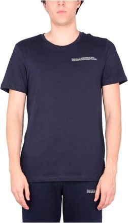 Ballantyne Homme, Tops, Bleu, Taille: S T-shirt &agrave; col rond avec motif