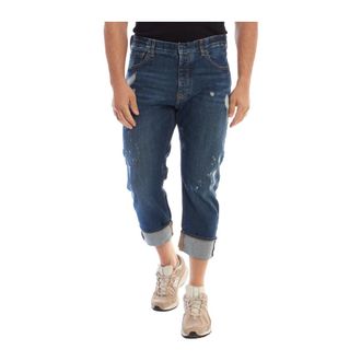 Emporio Armani Cropped Jeans mit geradem Schnitt - - Jeans - Herren - Blau - W32