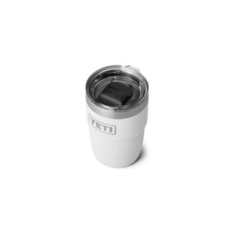 Yeti Yeti Rambler stapelbare Tasse, Edelstahl, vakuumisolierte Espressotasse mit MagSlider-Deckel, 237 ml, Wei&szlig;