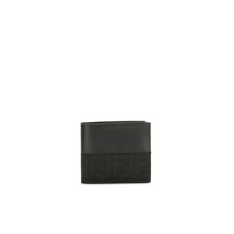 Fendi FF Jacquard Bi-Fold Geldb&ouml;rse - - Accessories - Herren - Schwarzk - ONE SIZE