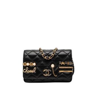 Chanel Pre-owned Mini Coco Clips Wallet on Chain - - Pre-owned - Damen - Schwarzk - ONE SIZE