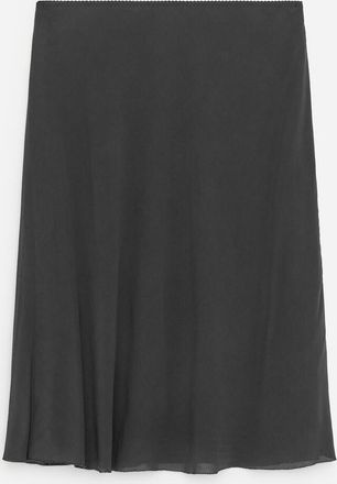 Arket Midirock Aus Chiffon -Schwarz