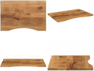 vidaXL Vidaxl - Schreibtischplatte mit Aussparung 100x60x2,5cm Massivholz Mango