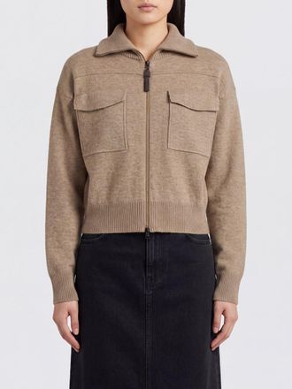 Brunello Cucinelli Cardigan aus Kaschmirmischung mit Kragen und Rei&szlig;verschluss