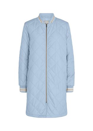 Soyaconcept Damen Sc-fenya 4 kontrastierenden B&uuml;ndchen Steppjacke, Cashmere Blue, 46