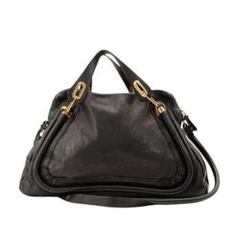 Chlo&eacute; Pre-owned Le Paraty Cabas - Femme - Pre-owned - Noir - Taille: ONE Size