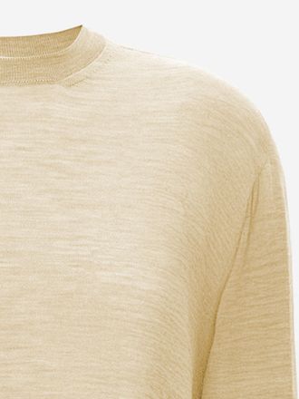 Jil Sander Womens Wool And Cashmere Blend Sweater Yellow