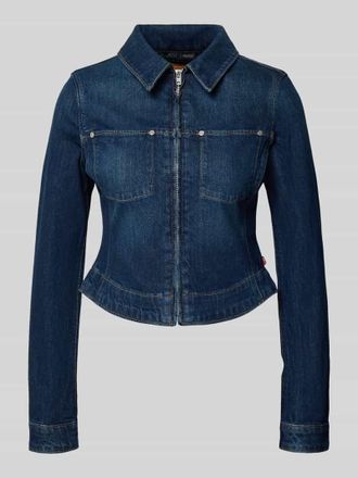 Levi's Jeansjacke mit Rei&szlig;verschluss und Label-Detail