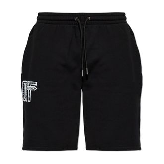 Off-white Homme, Shorts, Noir, Taille: 2XL Shorts de surv&ecirc;tement avec logo imprim&eacute;