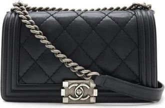 Chanel Sac bandouli&egrave;re en cuir Pre-owned - Femme - Pre-owned - Noir - Taille: ONE Size