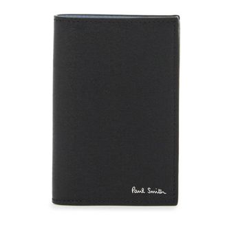 Paul Smith Homme, Accessoires, Noir, Taille: ONE Size Portefeuille en cuir Bi-Fold Saffiano