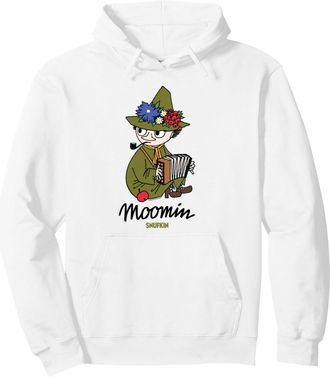 Moomin Snufkin spielt Akkordean Pullover Hoodie