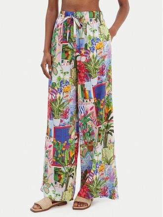 Seafolly Stoffhose La Boca 55599-PA Bunt Wide Leg