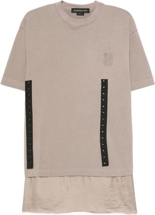 Federico Cina Femme, Tops, Gris, Taille: 36 FR T-Chemises