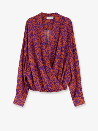 Dries Van Noten Camiel cotton shirt with multicolor print - DRIES VAN NOTEN - gender_Woman