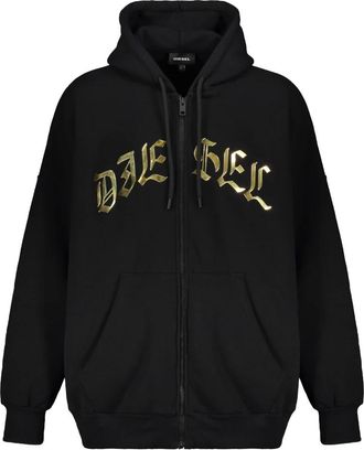 Diesel Homme, Sweatshirts et sweats &agrave; capuche, Noir, Taille: L Sweat &agrave; capuche zipp&eacute;