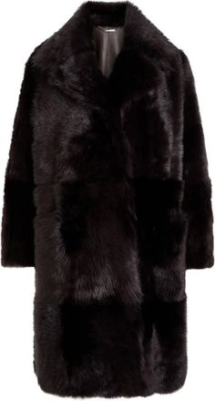 Nour Hammour manteau Evita &agrave; poches plaqu&eacute;es - Marron