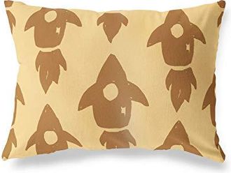 Bonamaison Le Jardin du Lin Kissen Zierkissenbezug Brauntöne Kissenbezug, Weich Bequem, Für Zuhause Autos Büro Sofa Wohnzimmer Couch Schlafzimmer Dekor, 35x50 Cm