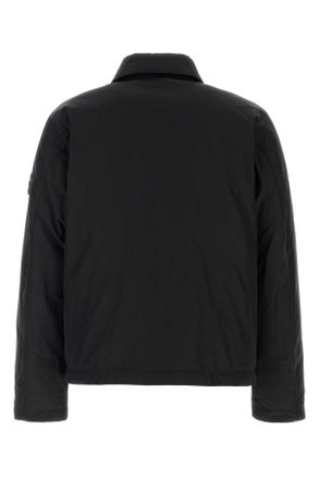 Stone Island Mens Black Polyester Blend Down Jacket Giacche E Gilet